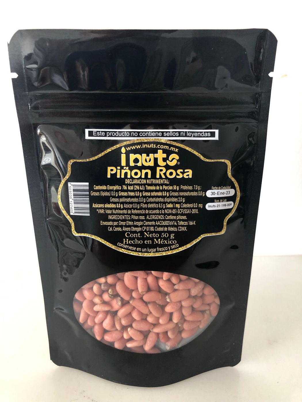 Piñon Rosa iNuts 50 g – iNutsmx
